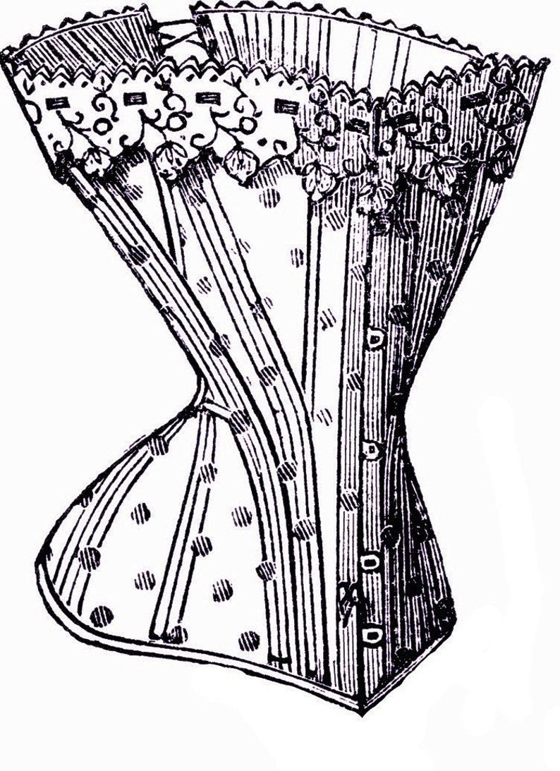 Ultimate S Bend Corset Pdf Pattern Edwardian 1906 Corset Pattern De Gracieuse Gibson Girl S Bend