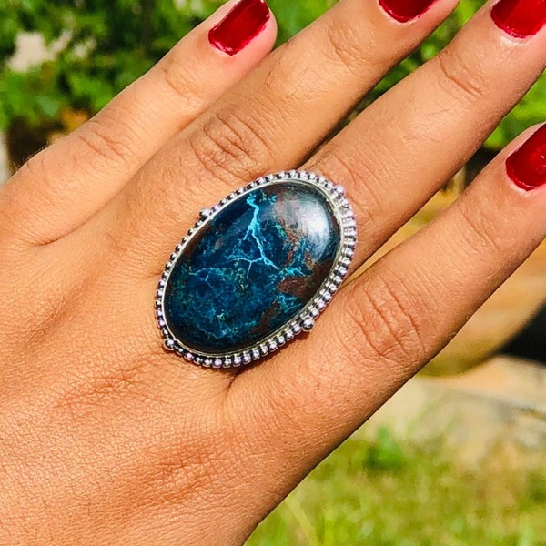 Chrysocolla Ring - Etsy