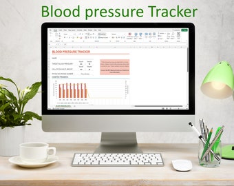 Automated Blood Pressure Tracker Microsoft Excel Template Instant ...