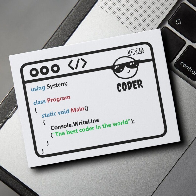 Funny Coder Sticker - Programmer Gift - Coding Geek Gift - Software Developer Decal - Computer ...