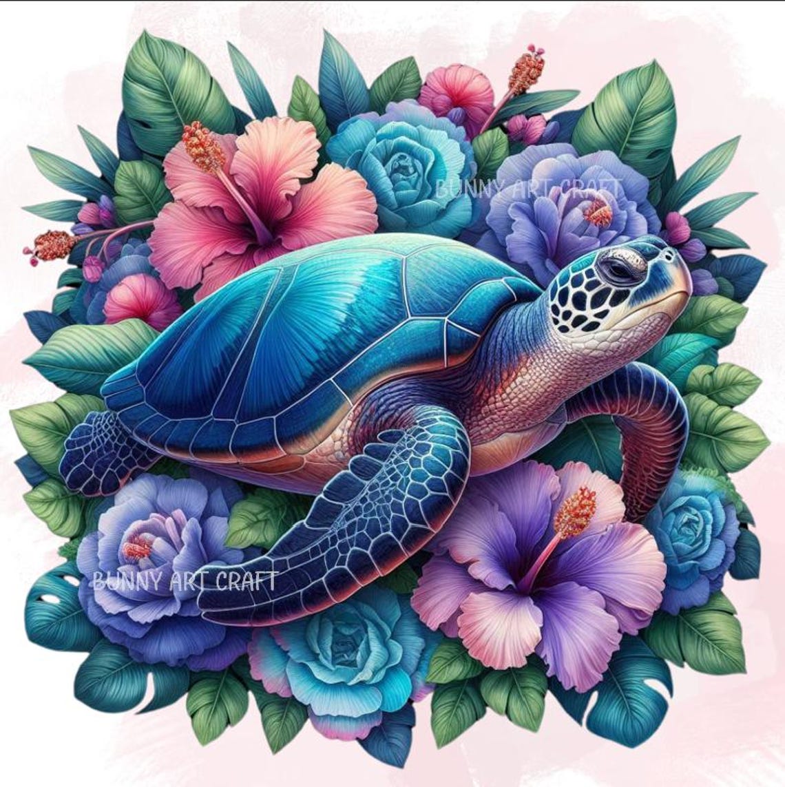 Colorful Sea Turtle Wall Art Bundle- Vibrant Ocean Animal Print With ...