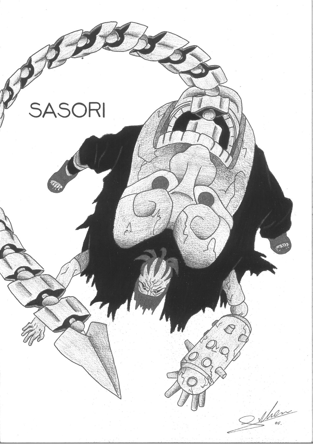 AKATSUKI Volcanic Stone Drawing A4 Format - Etsy