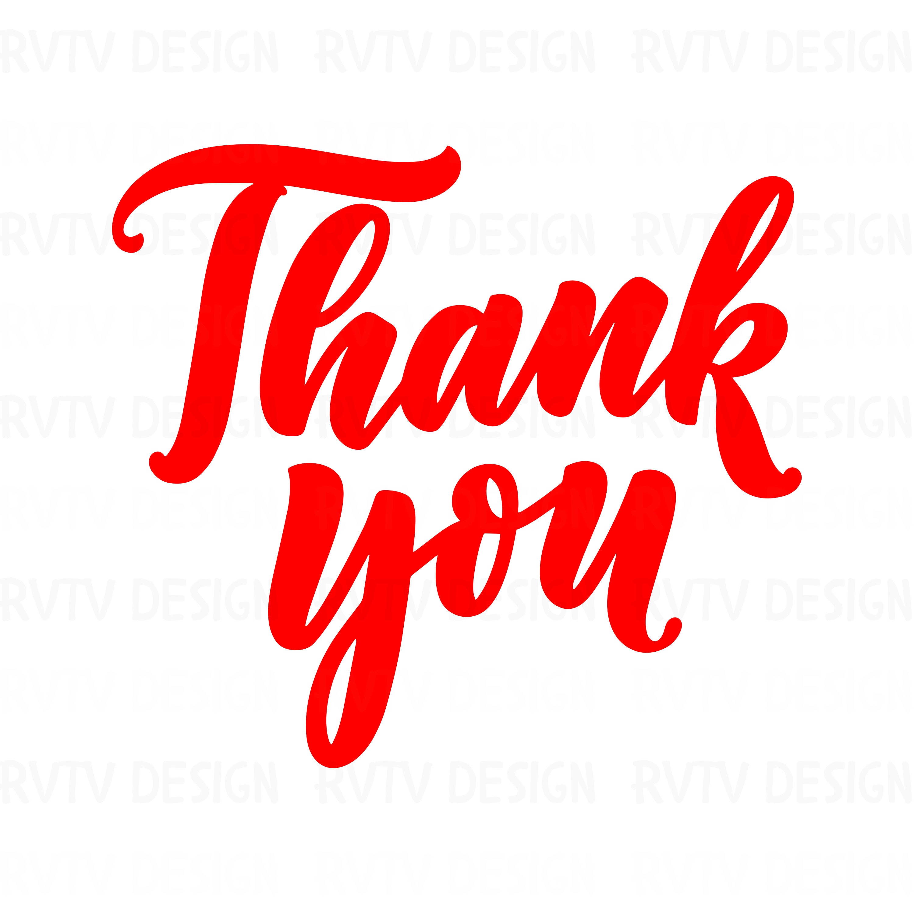 Thank You PNG, Thank You Sign, 5 Colors Thank You Png Files, Wedding ...