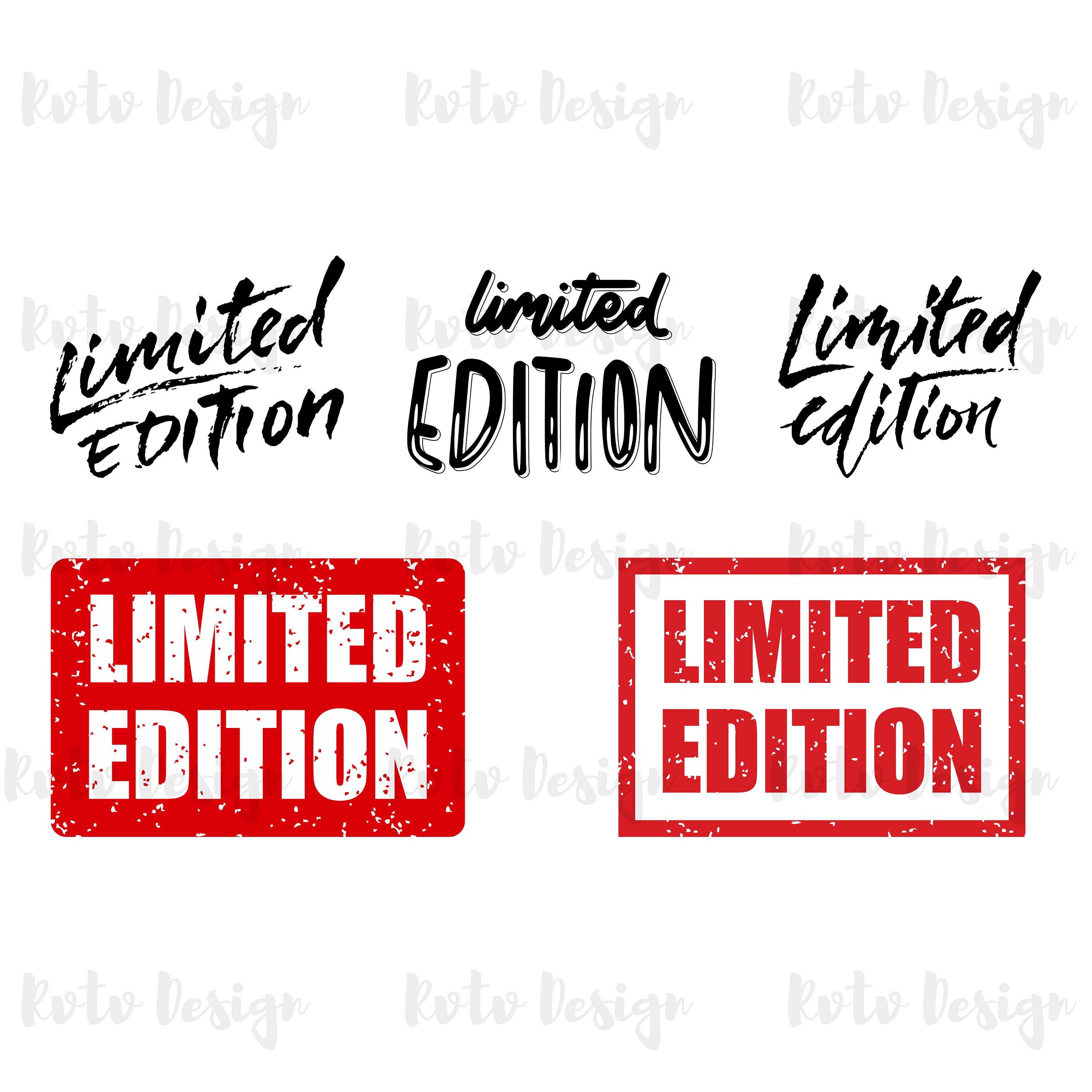 Limited Edition PNG Files, 5 Types Limited Edition PNG, T-shirt Design ...