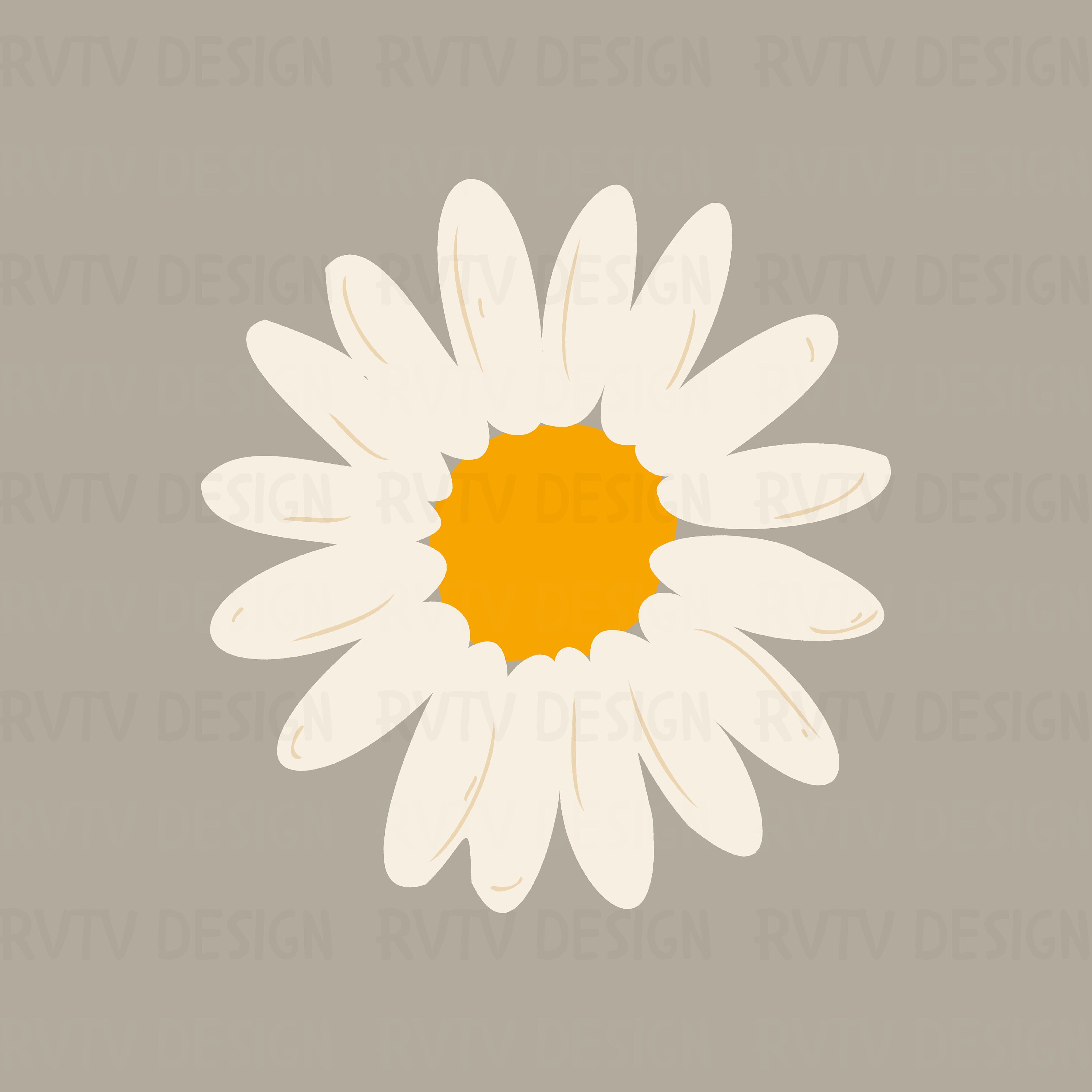 Daisy PNG Bundle: Flower Clipart, Silhouette Cut File (digital Download ...