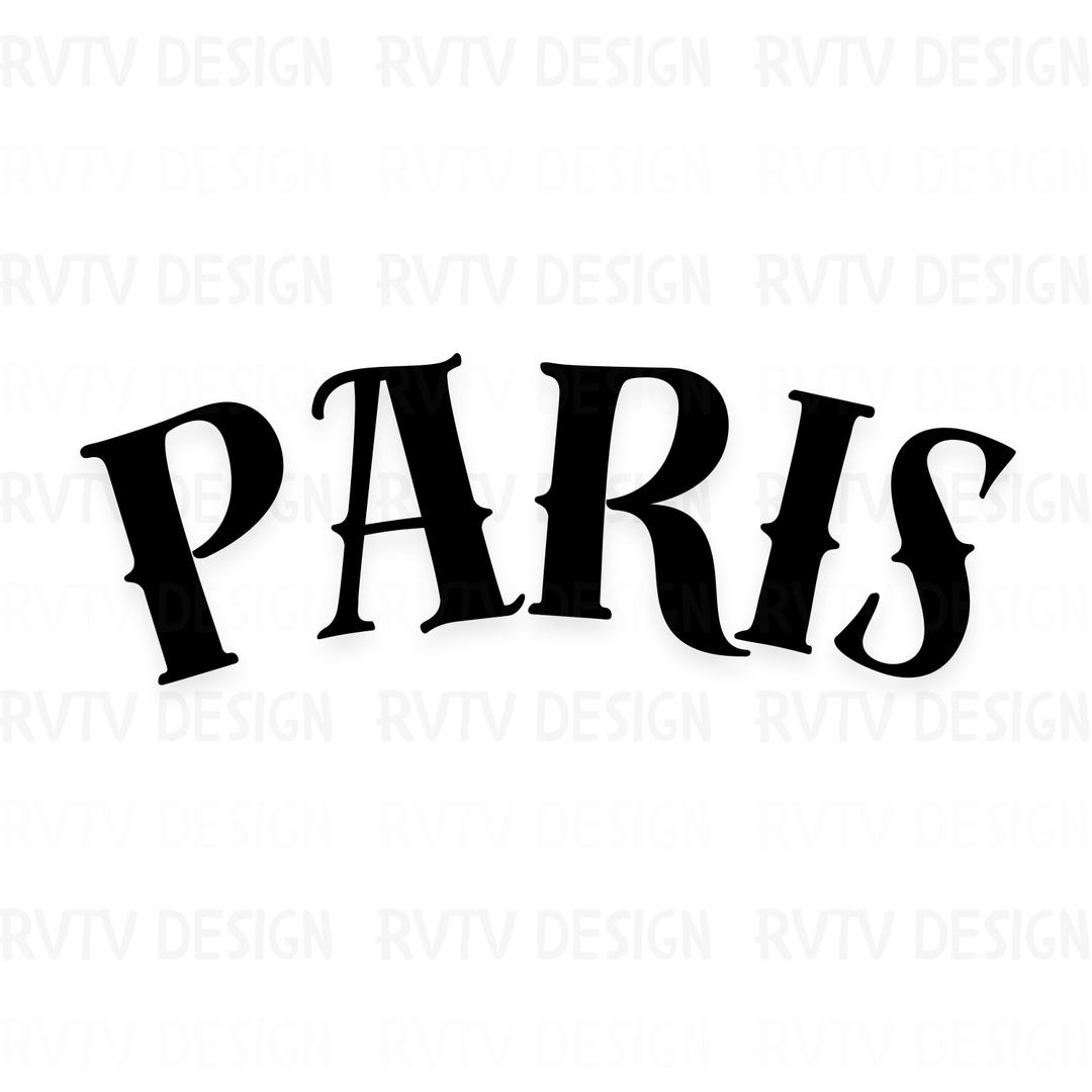Paris Typography PNG, French City Design (digital Download) - Etsy