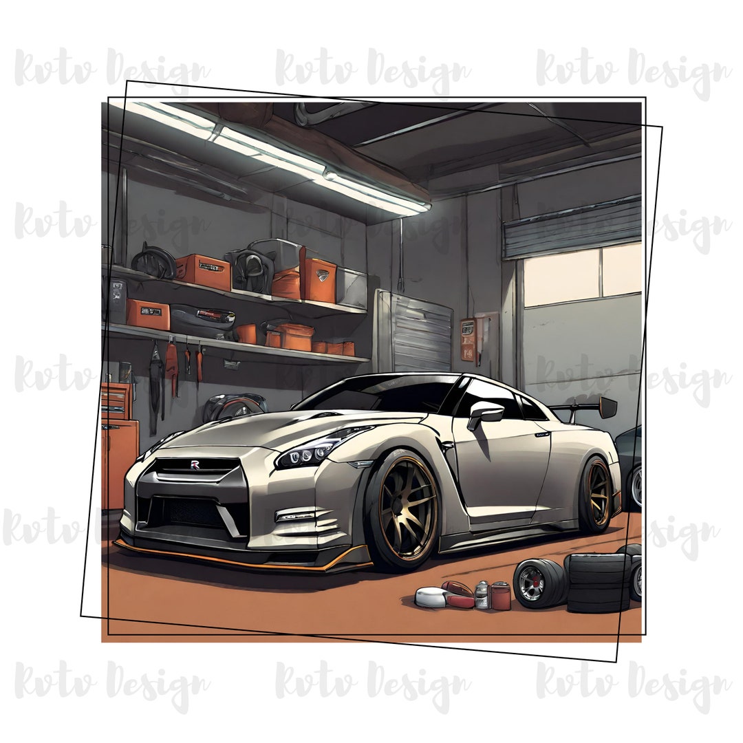 Car Design for T-shirts, Car Tshirt Design, GTR Tshirt Png, Instant ...