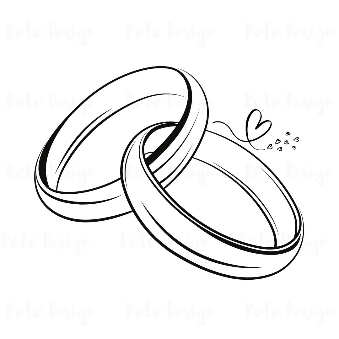 Marriage Ring PNG, Ring Png, Wedding Png, Clipart, Silhouette, Cricut ...