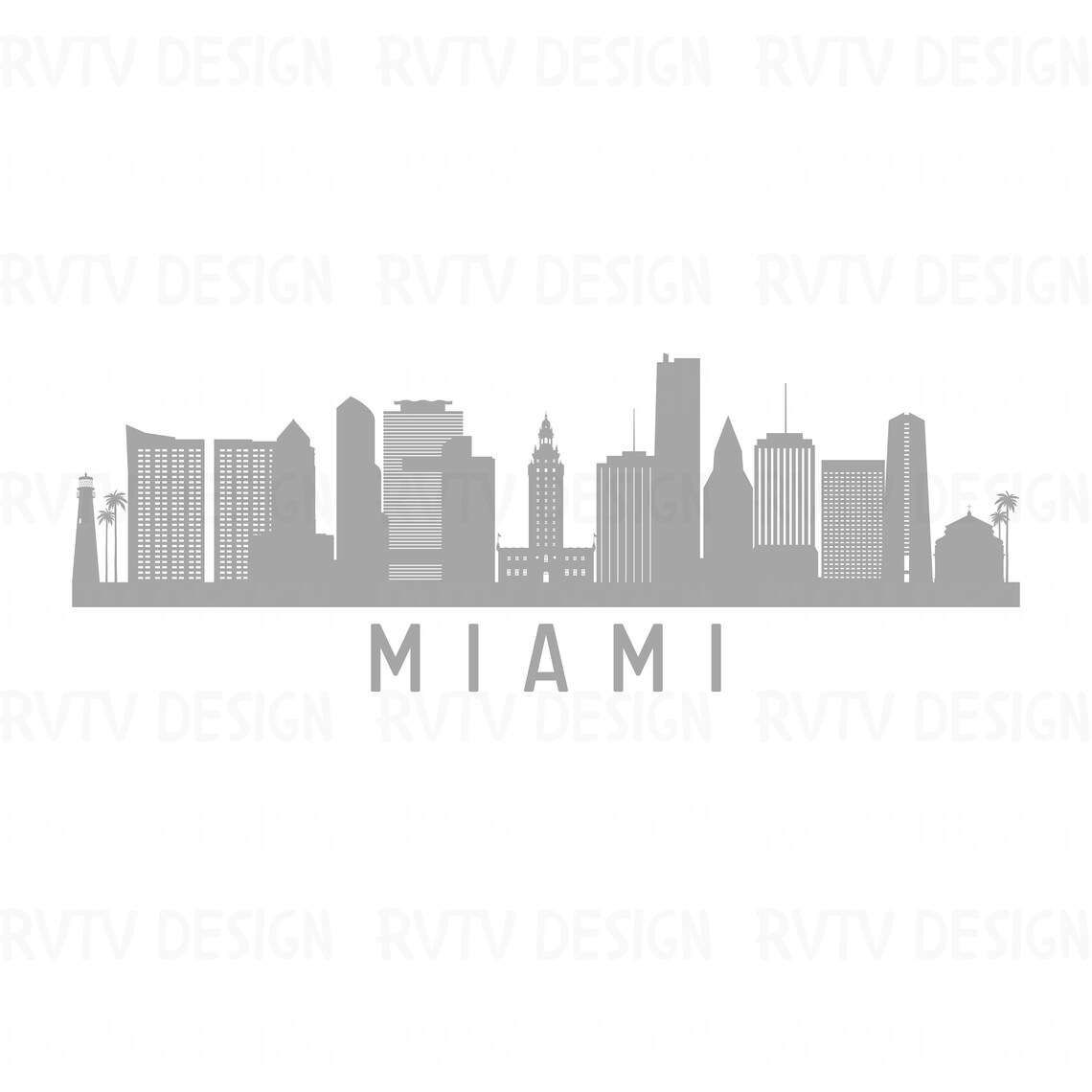 Miami PNG, Instant Download, Miami Silhouette, Miami City Png, Miami ...