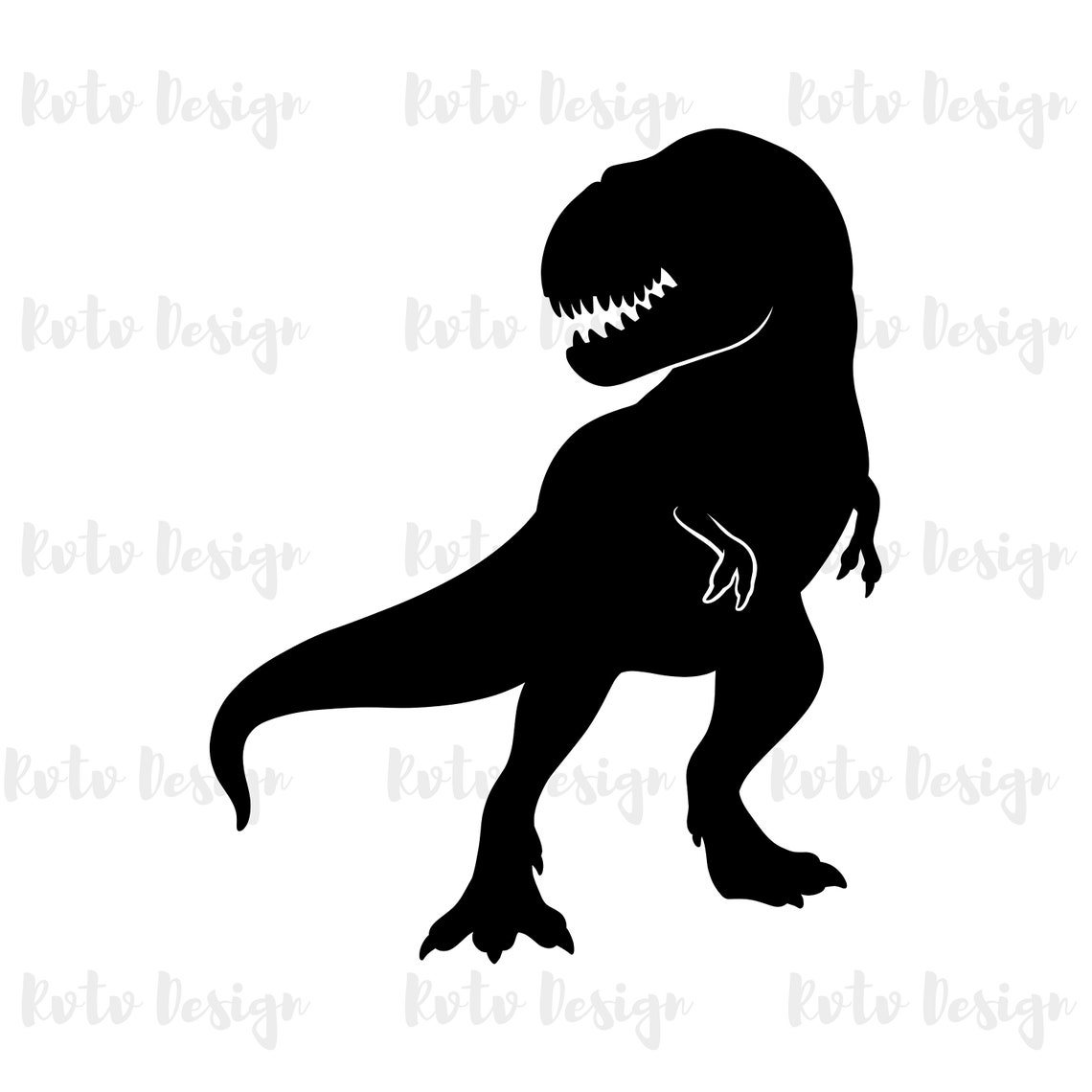 Dinosaur Silhouette PNG Files: T-rex, Dino Clipart (digital Download ...