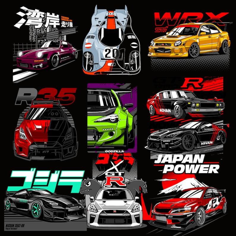 500+ Car T-shirt & Hoodie Designs Bundle (digital Download) - Etsy