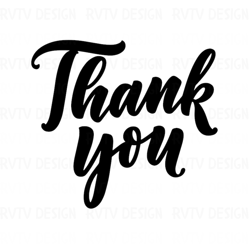 Thank You PNG, Thank You Sign, 5 Colors Thank You Png Files, Wedding ...