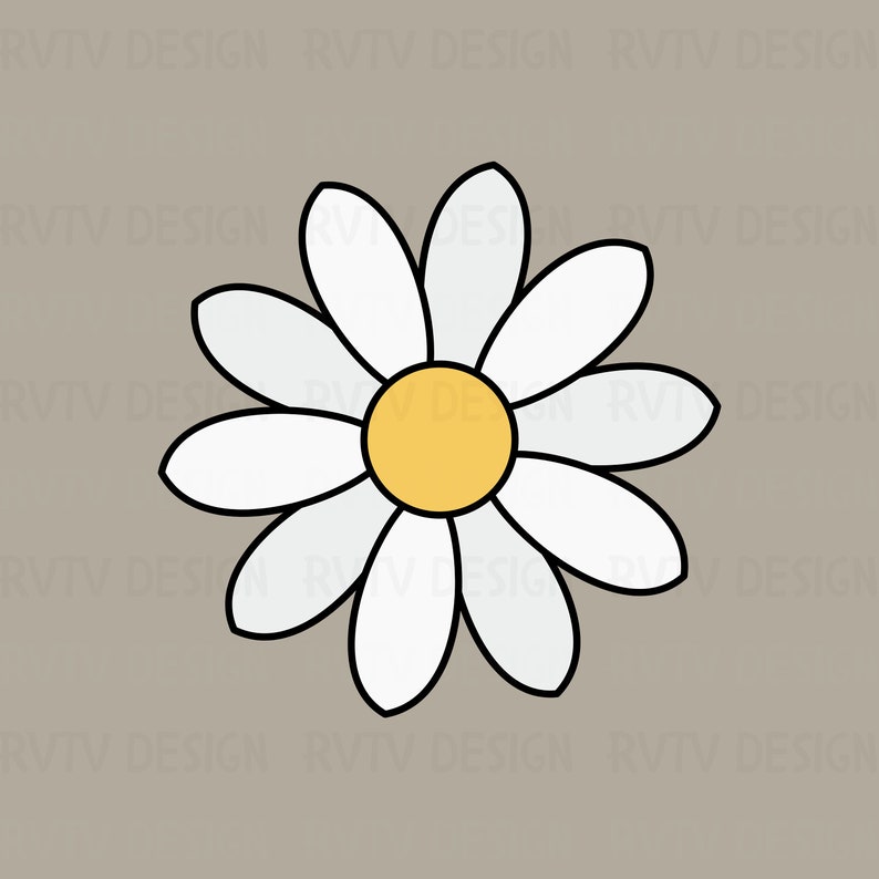 Daisy PNG Bundle: Flower Clipart, Silhouette Cut File (digital Download ...