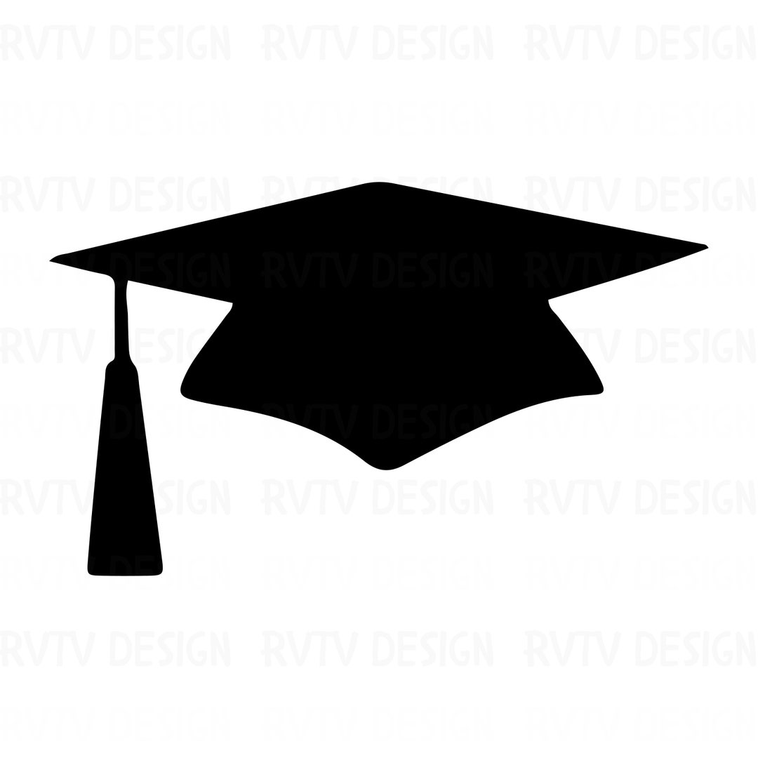 Graduation Cap PNG: Clipart Cut File for Cricut & Silhouette (digital ...