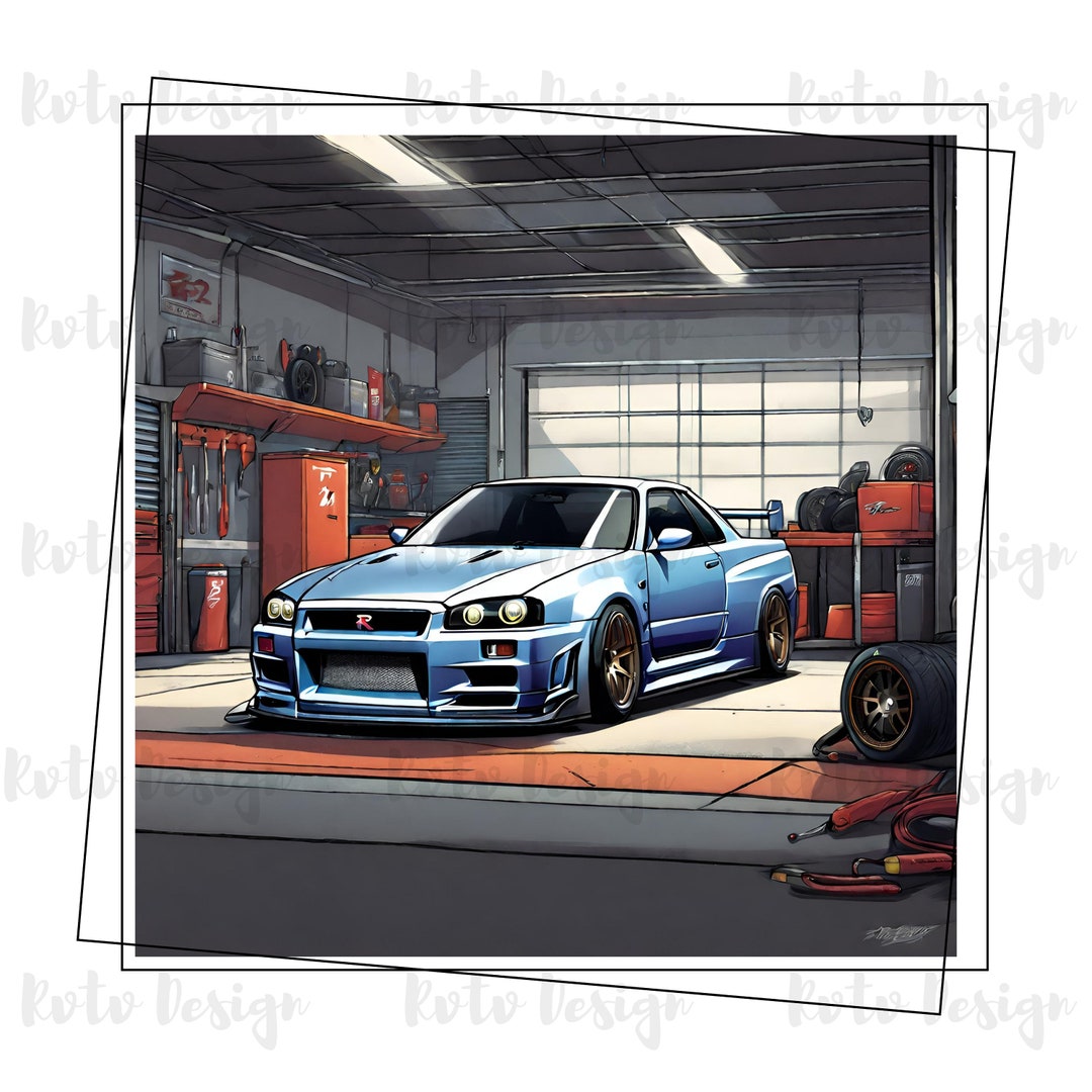 Car Design for T-shirts, Car Tshirt Design, GTR Tshirt Png, Instant ...