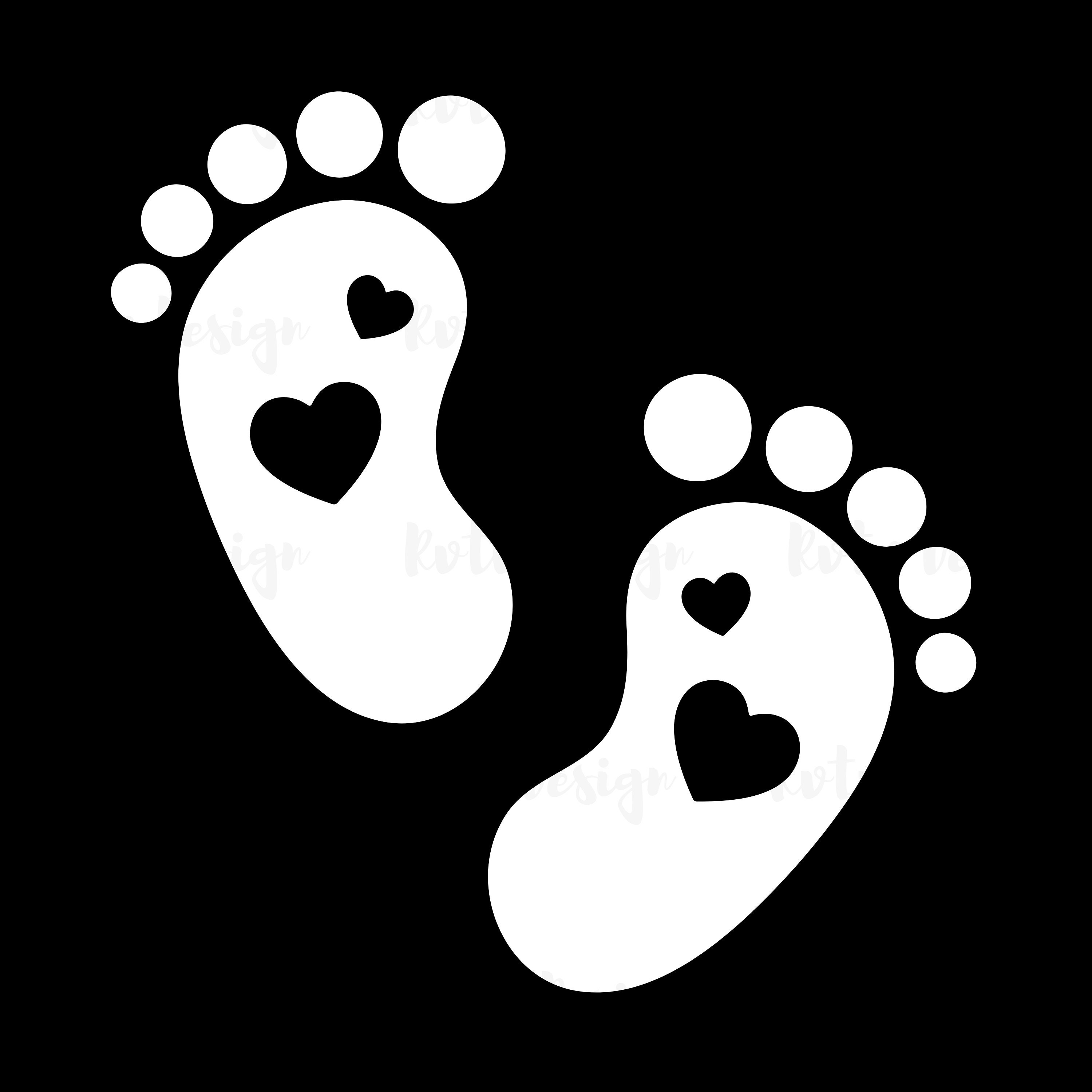 Baby Footprint Png, Baby Footprint, 4 Colors Baby Footprint, Baby Feet ...