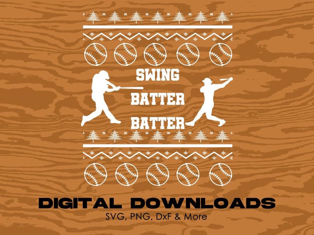 Swing Batter Batter Svg, Christmas Svg, Winter Holidays Svg, Winter Svg ...