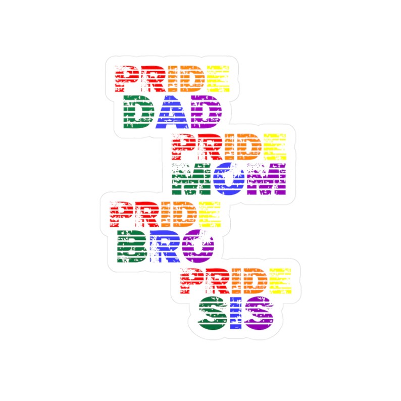Proud Pride Sticker Bundle, Pride, Pride Month Sticker Pack, Pride ...