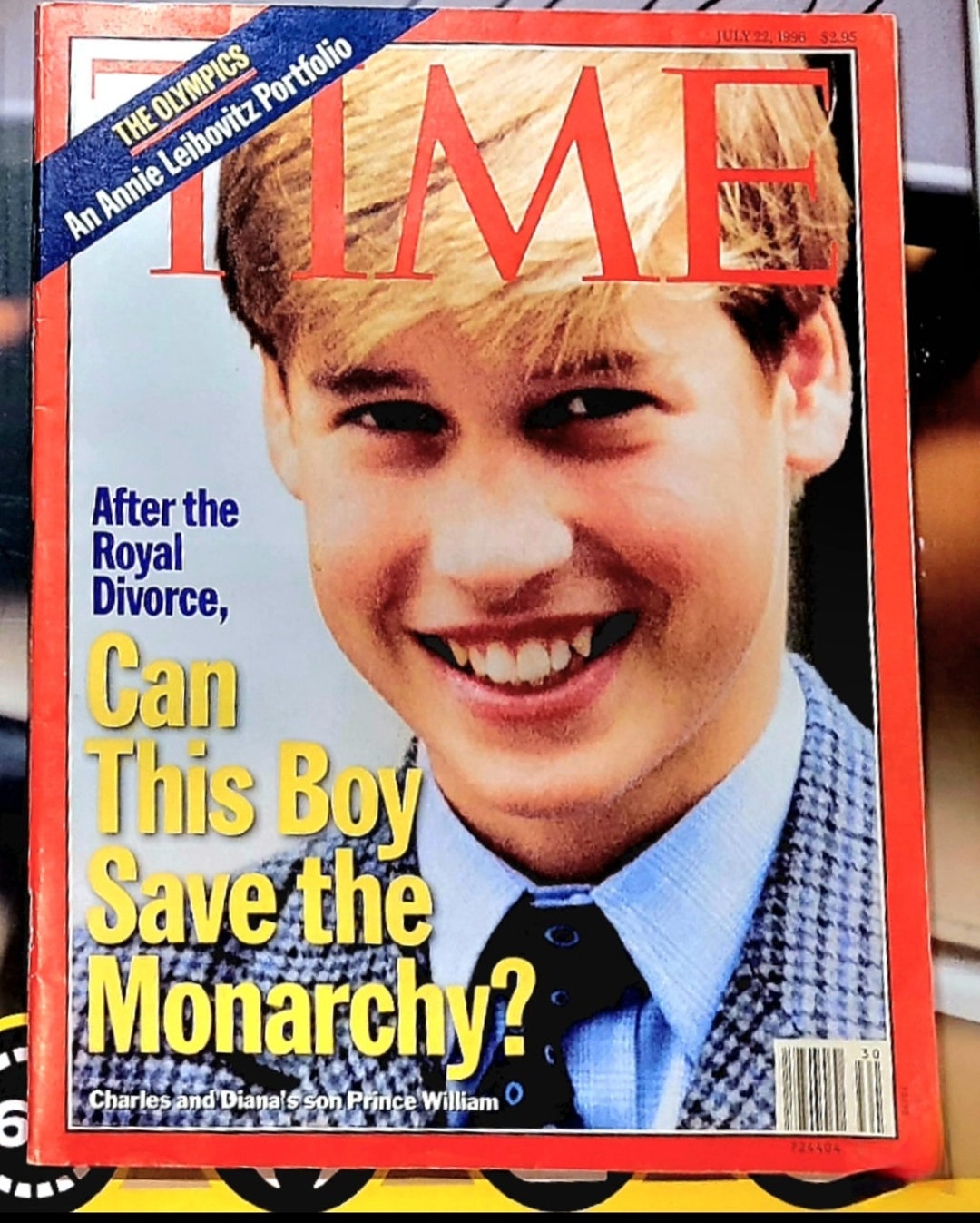 Prince William Time Magazine No Label July 22nd 1996 Great Condition - Etsy