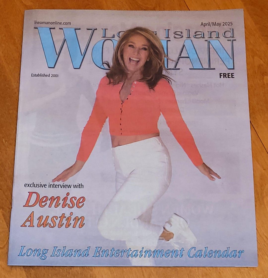 Denise Austin Long Island Woman Magazine April/may 2025 Brand New - Etsy