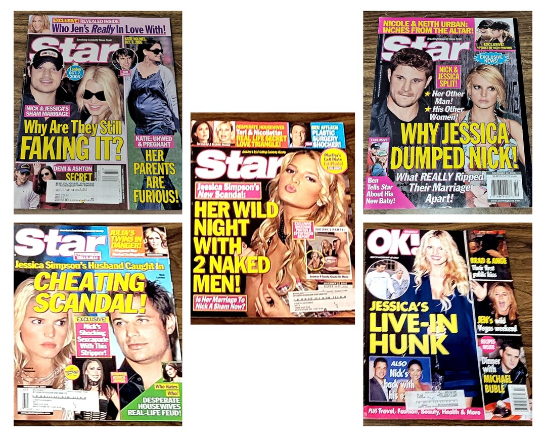 Jessica Simpson 5 Vintage Star Magazines - Etsy
