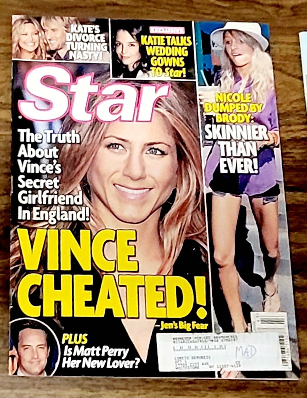 Jennifer Aniston Matthew Perry Nicole Ritchie is Star Magazine ...