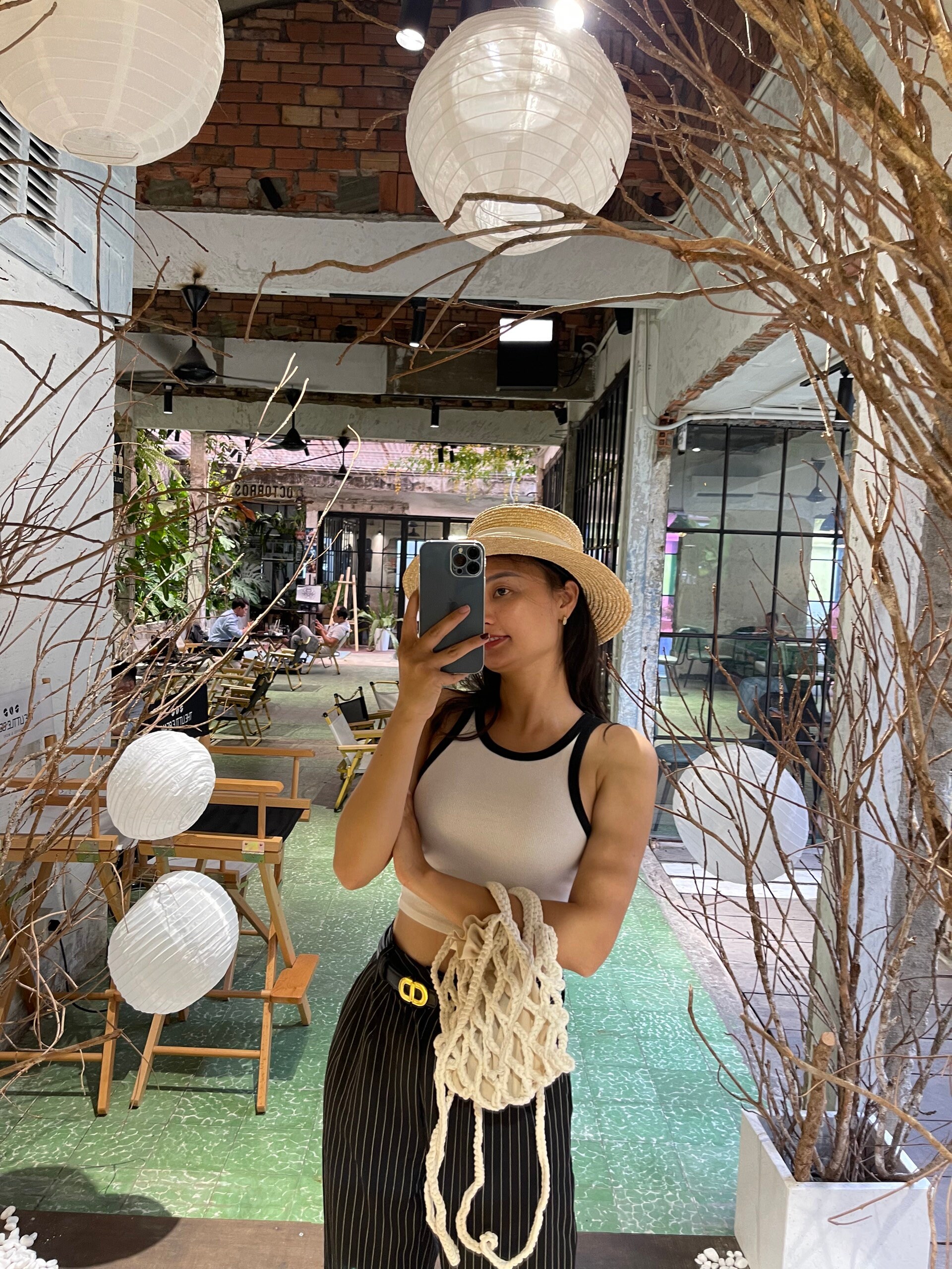 Crossbody Net Bag-crochet Net Bag-handmade Net Bag With Canvas Bag ...