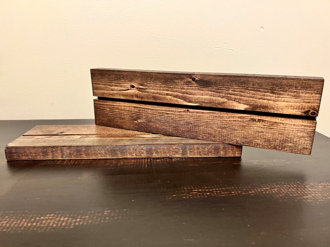 Solid Wood Sign Holder Photo Stand Picture Holder Pine Sign Holder With ...