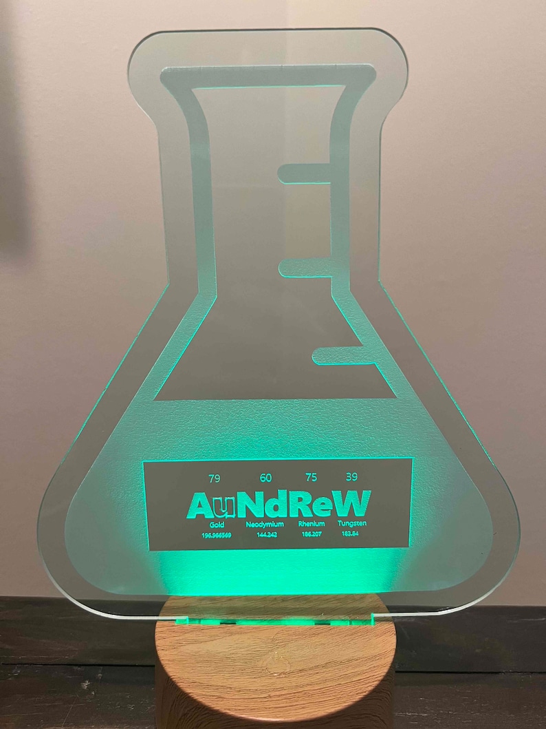 Personalized Periodic Table Name Acrylic Light up Sign Science ...