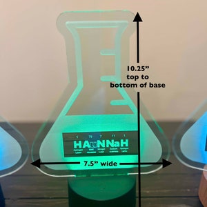 Personalized Periodic Table Name Acrylic Light up Sign Science ...