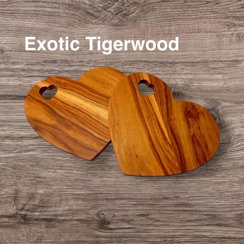 Handmade Heart Shaped Charcuterie Board: Exotic Wood Cutting Board - Etsy