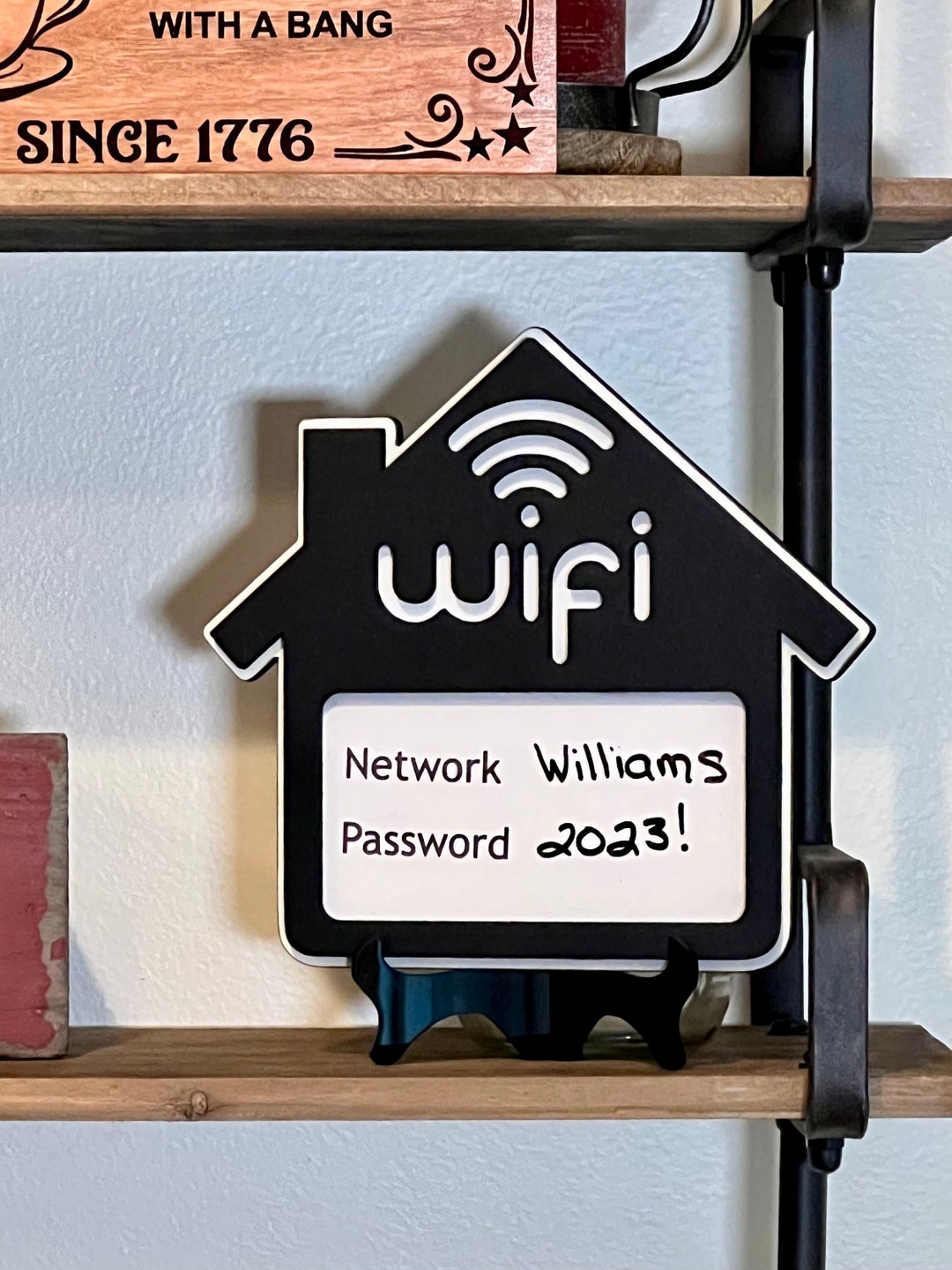 Dry Erase Wifi Password Sign: Guest Room Decor - Etsy