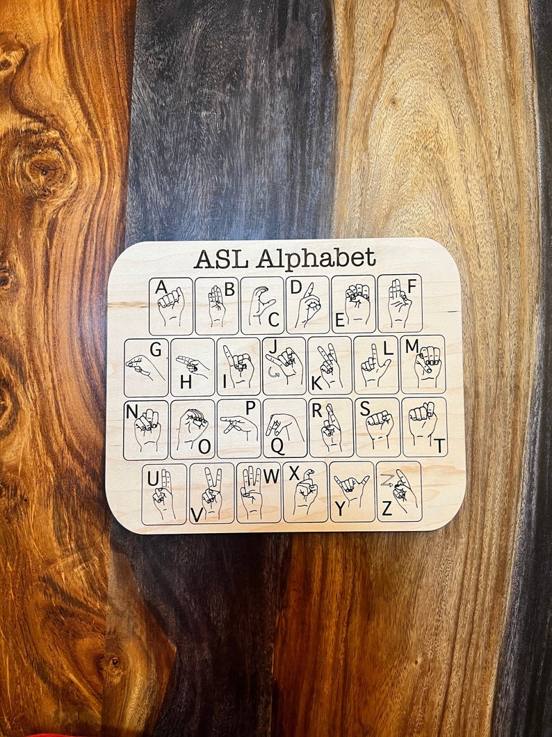 ASL Alphabet Puzzle: Sign Language Learning Tool - Etsy