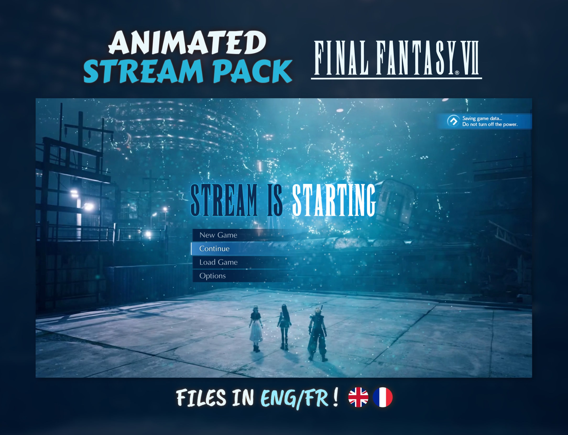 Stream Overlay Pack for Twitch | Final Fantasy 7 Remake Rebirth | FF7 ...