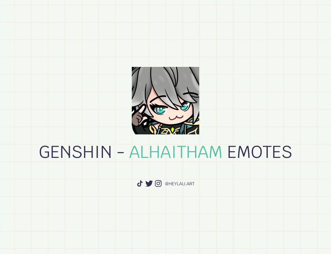 Emote Alhaitham Genshin Impact for Twitch and Discord (smirk, Genius ...