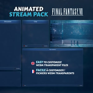 Stream Overlay Pack for Twitch | Final Fantasy 7 Remake Rebirth | FF7 ...