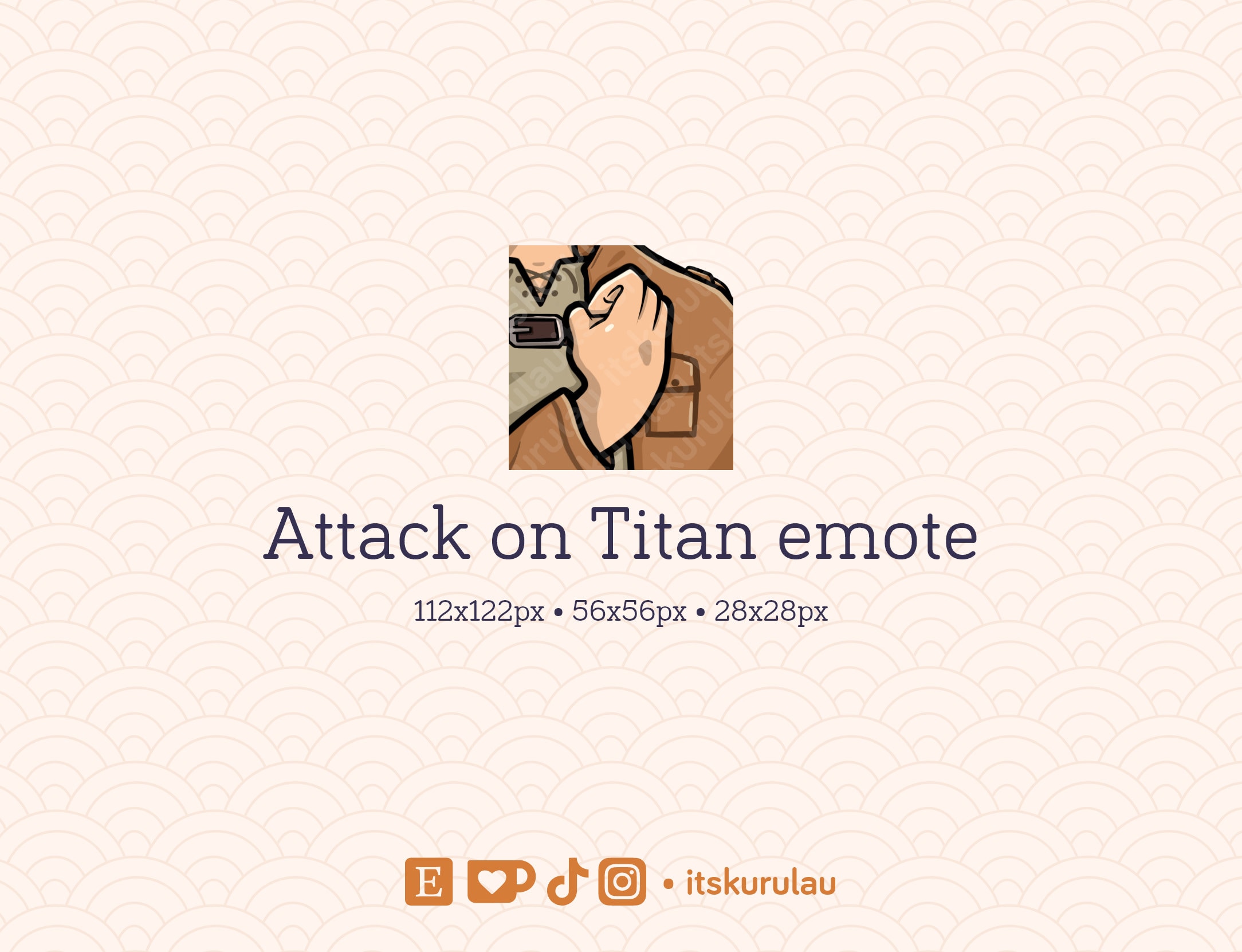 Emote Sasageyo Attack on Titan Shingeki No Kyojin SNK for - Etsy