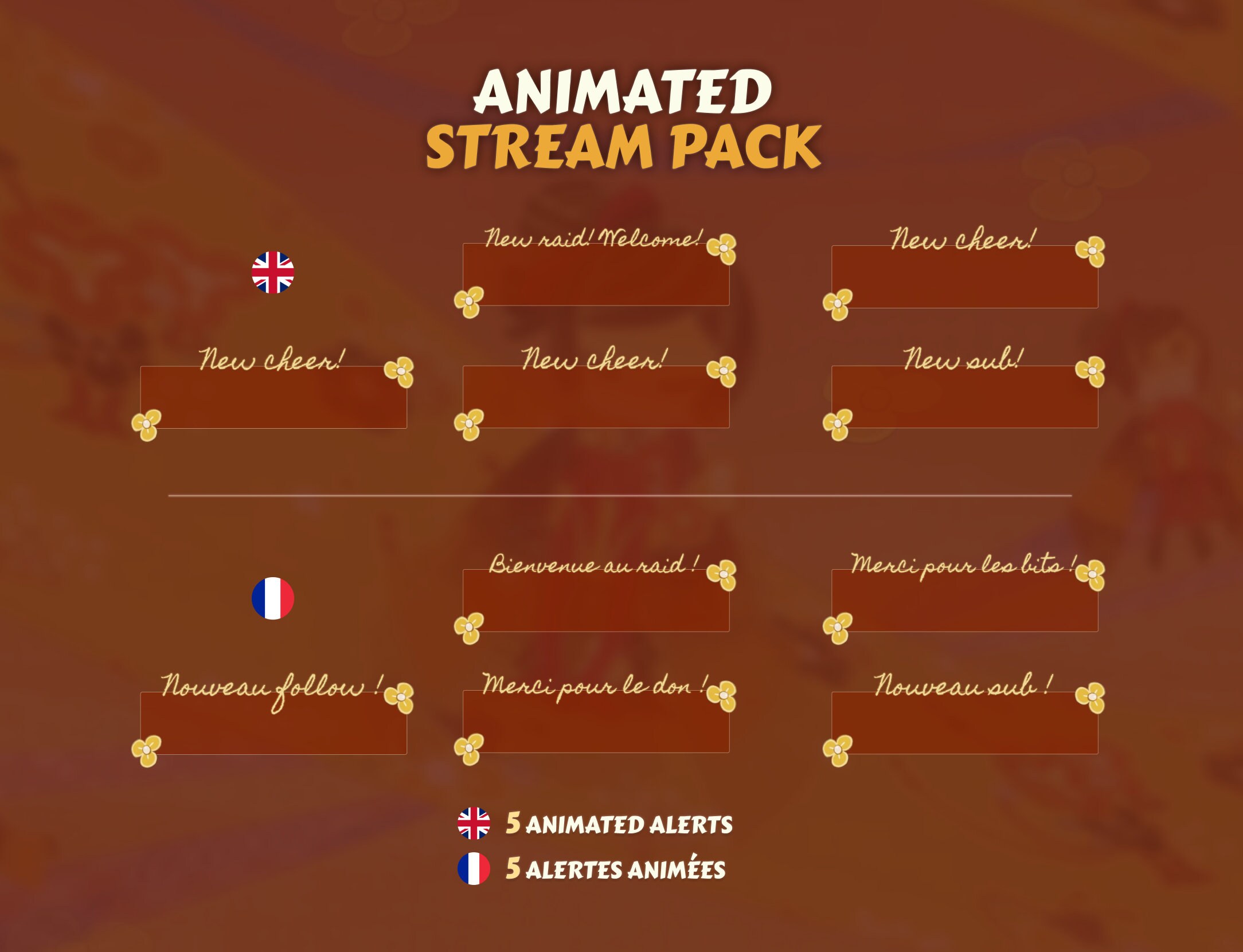 Stream Overlay for Twitch | Genshin Impact | Chiori Fontaine Inazuma ...