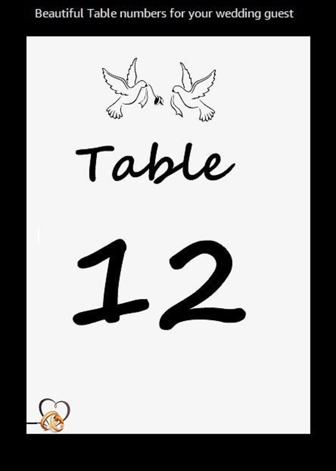 Wedding Guest Table Numbers - Etsy