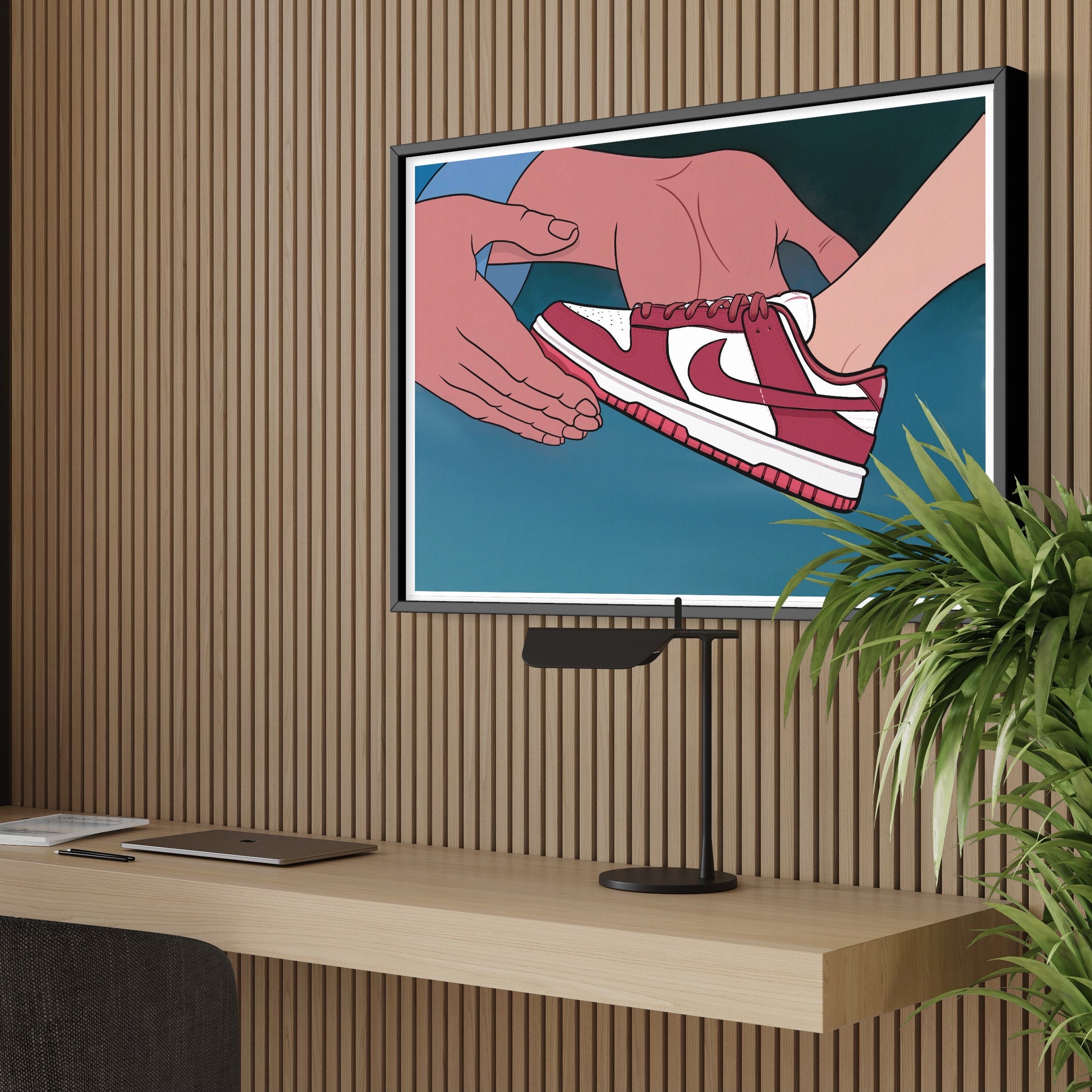 Cinderella Princess Wall Art With Nike Dunk Trainers, Fairy Tale Magic ...