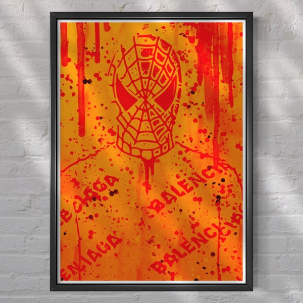 Spiderman Drip Art - Etsy