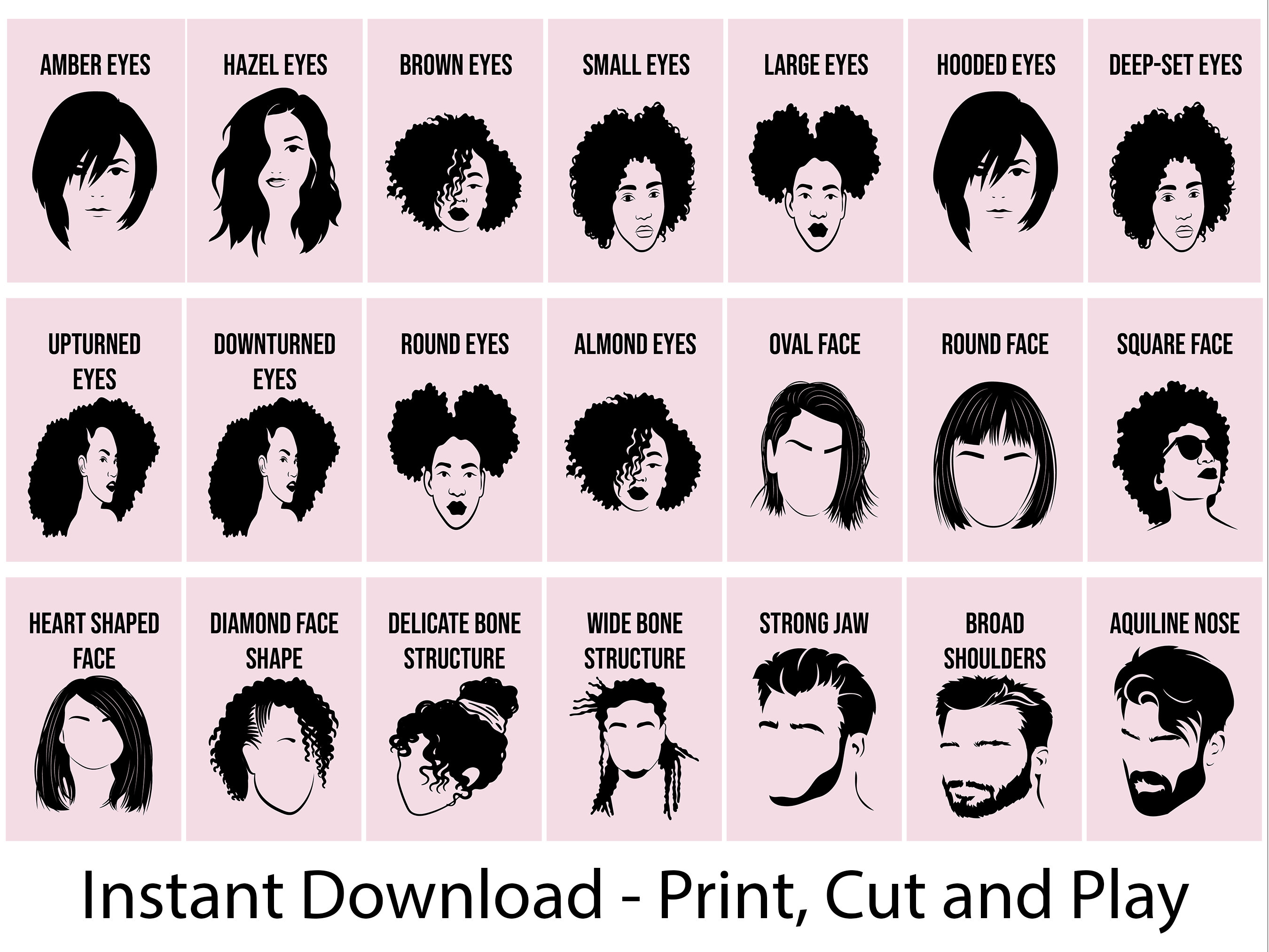 Physical Traits Oracle Deck Physical Characteristic Tarot Etsy