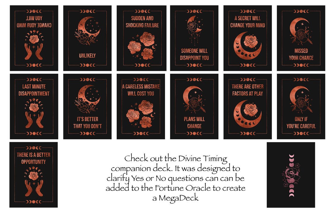 The Fortune Oracle ⎮ Printable Oracle Deck ⎮ Instant Download ...