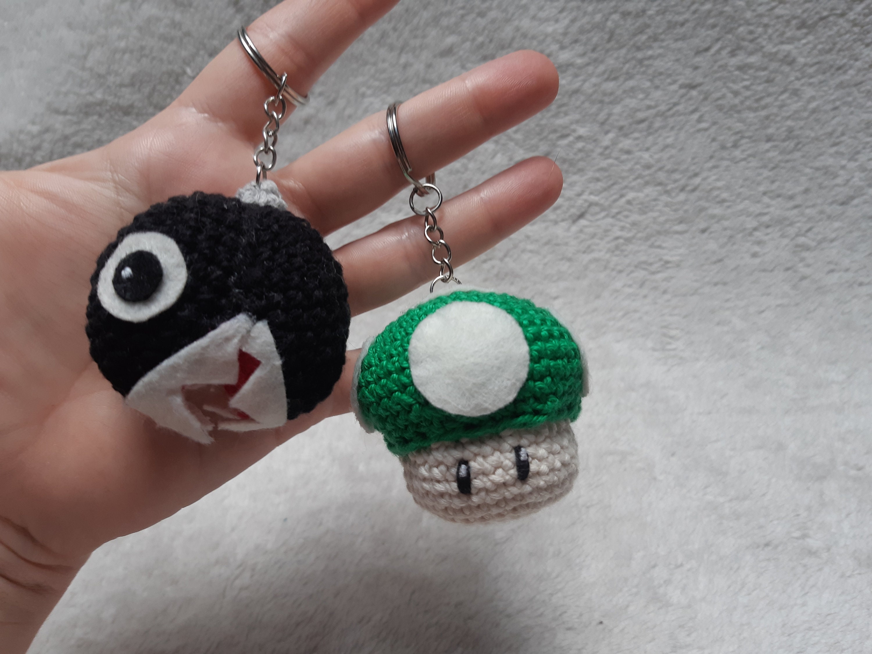 Plush Amigurumi Mario Mushroom Chomp Yoshi Customizable - Etsy