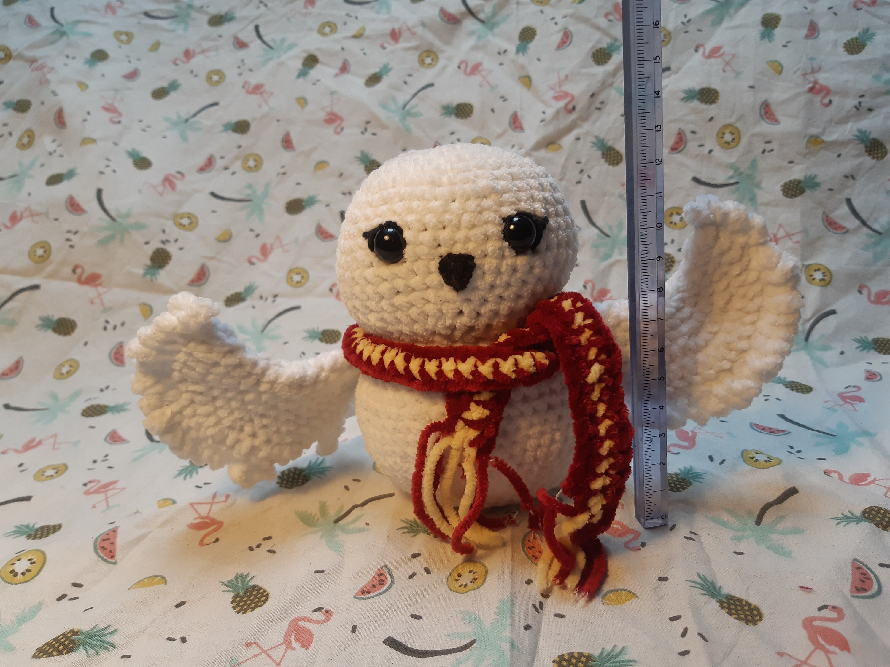 Harry Potter Hedwig White Owl Soft Toy in Customizable Crochet ...