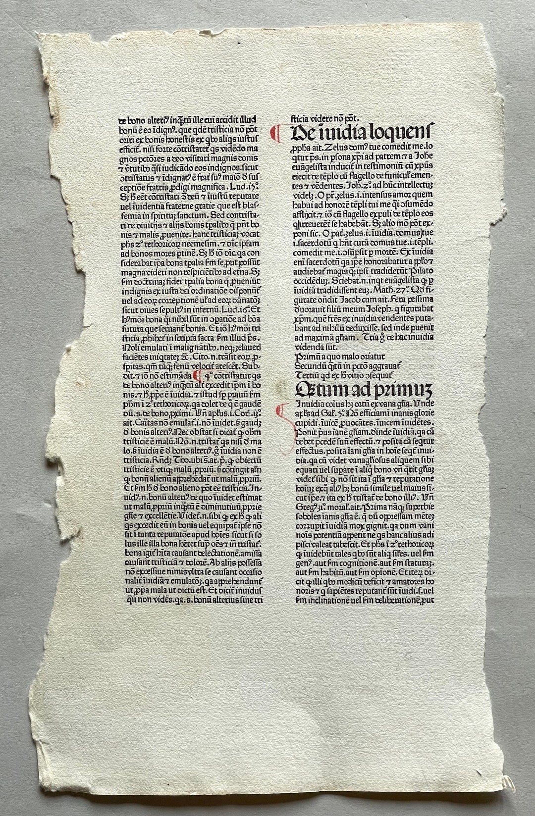 1474 Original Book Page From the Year 1474 2 - Etsy