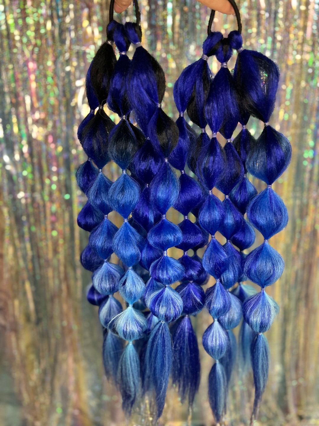 Blue Bubble Braids - Etsy