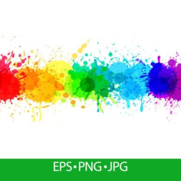 Watercolor Splash - Etsy