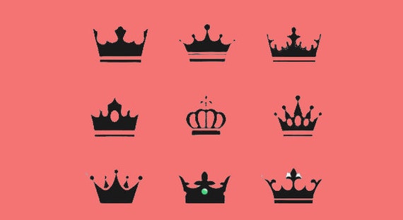 Coronas / Tiara svg Royal Crown SVG File King Crown SVG - Etsy México