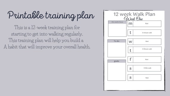 Week Walking Program